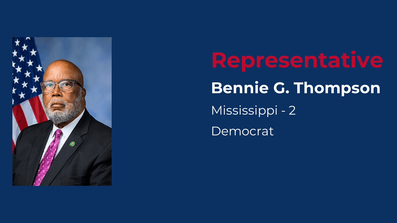 Profile of Democrat Representative Thompson from Mississippi District 2 ...